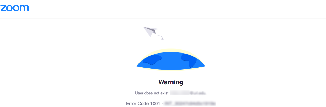 Zoom Error: 1001 “User does not Exist” Fix – Brown Center Blog