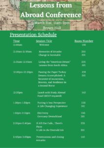 First Annual Lessons from Abroad Conference – WORLD @ Stetson University